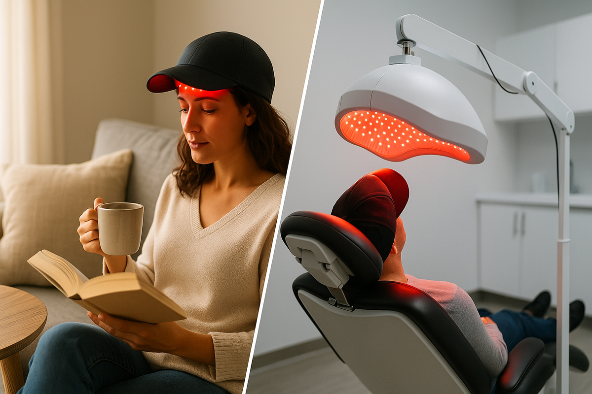 illumiflow Laser Cap vs. In-Clinic Lasers